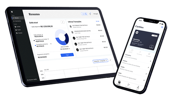 O cartão de crédito empresarial e plataforma de gestão de despesas
