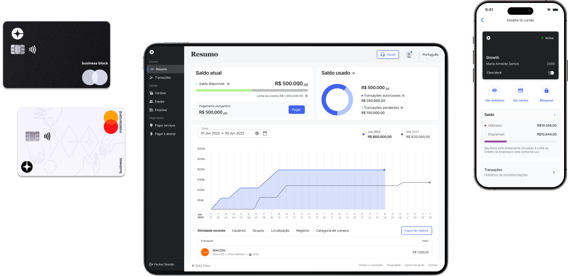 Clara - Plataforma de Controle de Financeiro e Cartão de Crédito ...