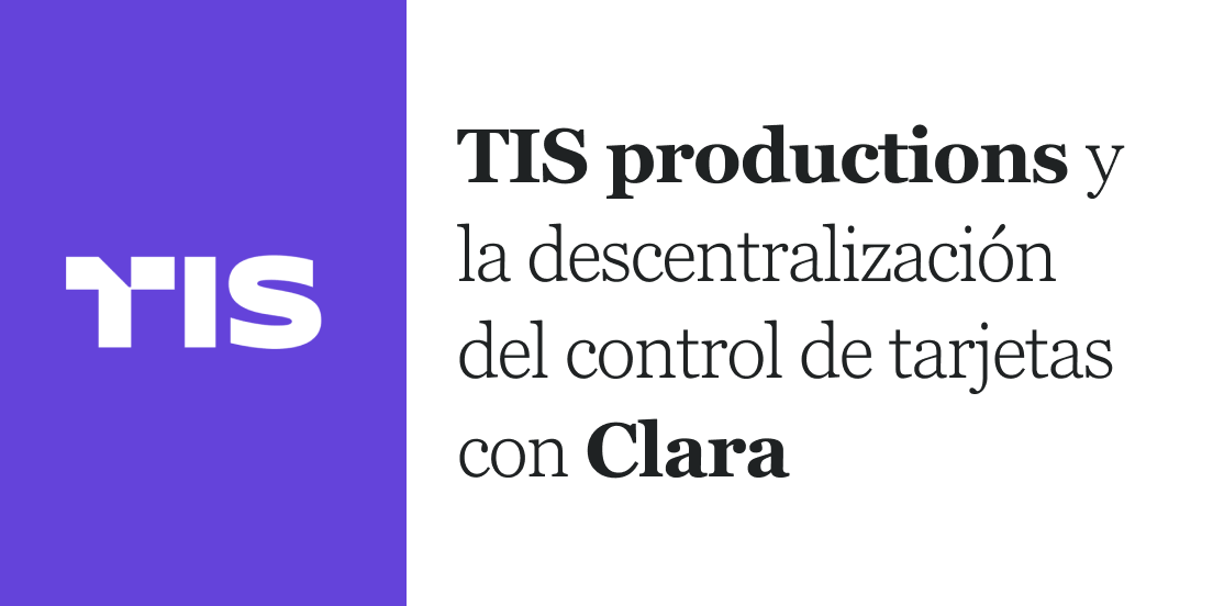 Transformación con Tis Productions: Control Descentralizado de Tarjetas ...