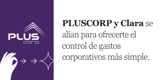 PLUSCORP y Clara se alían para ofrecerte el control de gastos ...