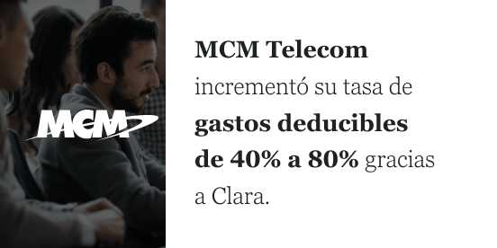 MCM Telecom incrementó su tasa de gastos deducibles de 40% a 80% ...